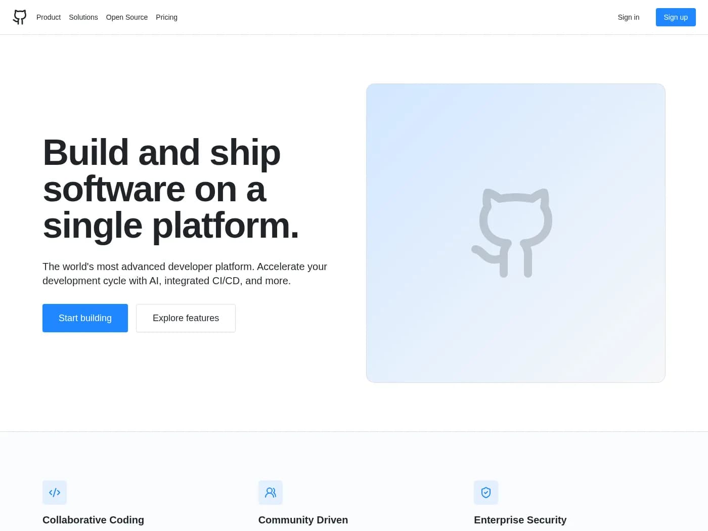 GitHub Clone Web