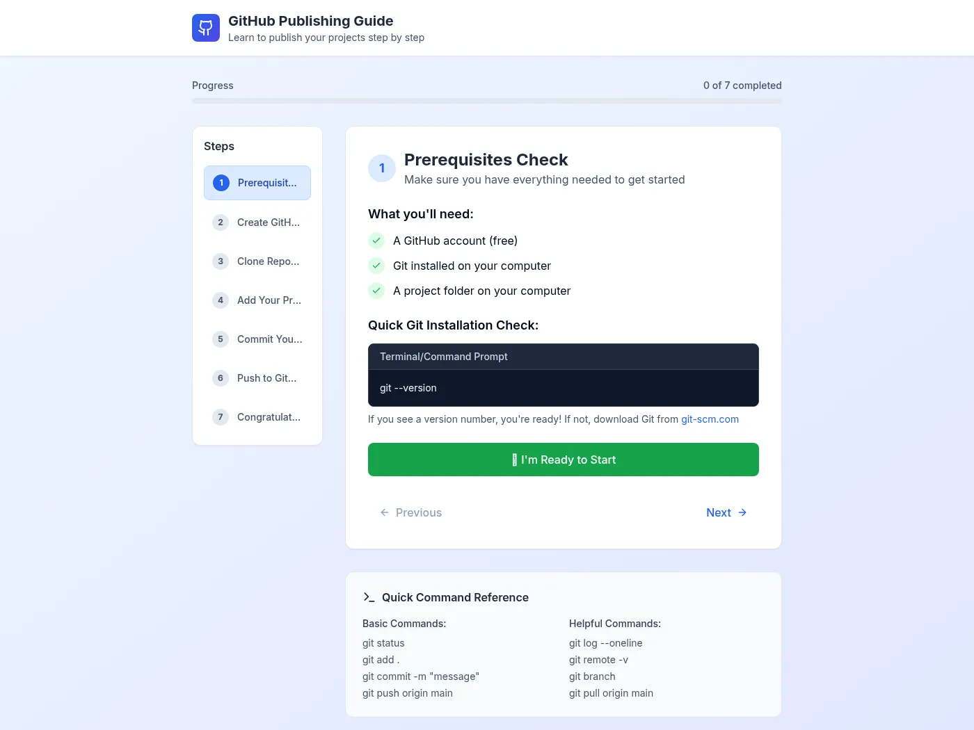 GitHub Project Publishing Guide