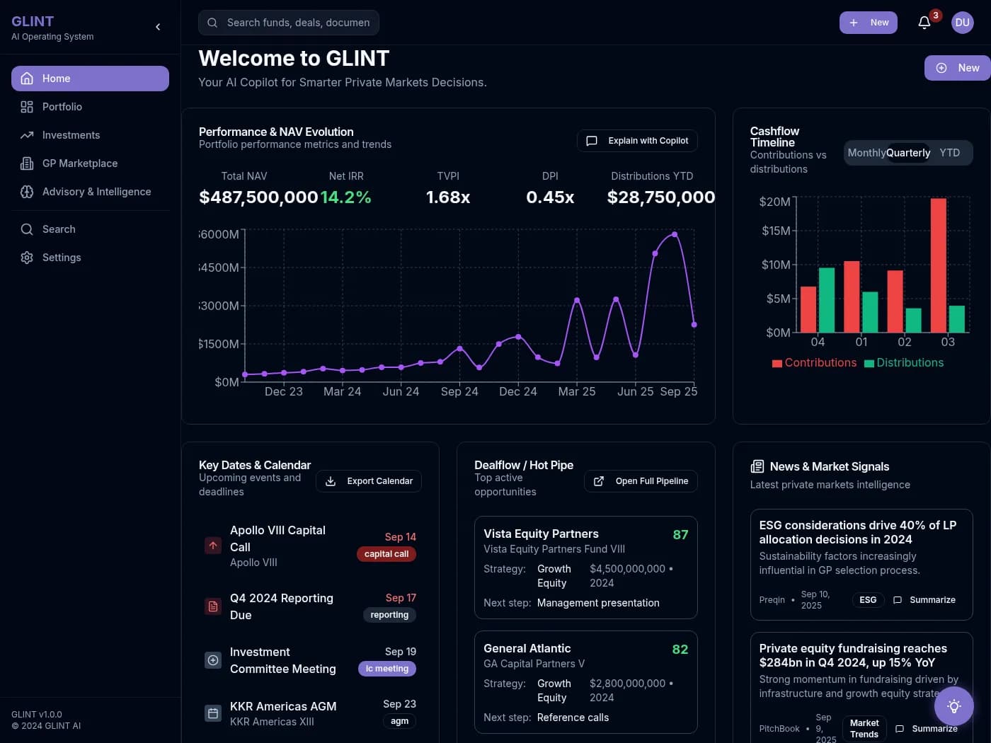 GLINT: The AI Operating System for LPs in Private Markets