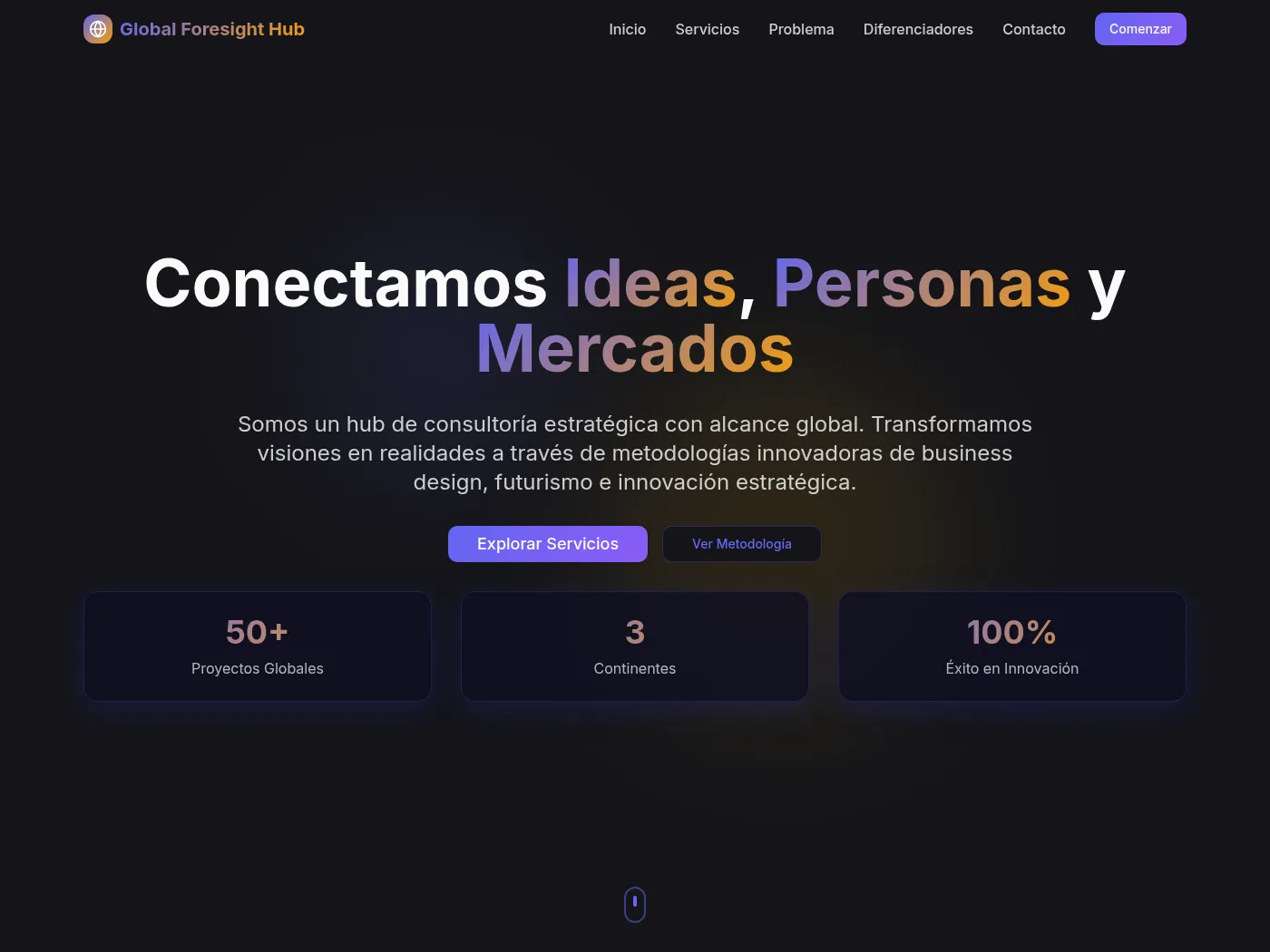 Global Foresight Hub: Strategic Innovation & Connection Platform