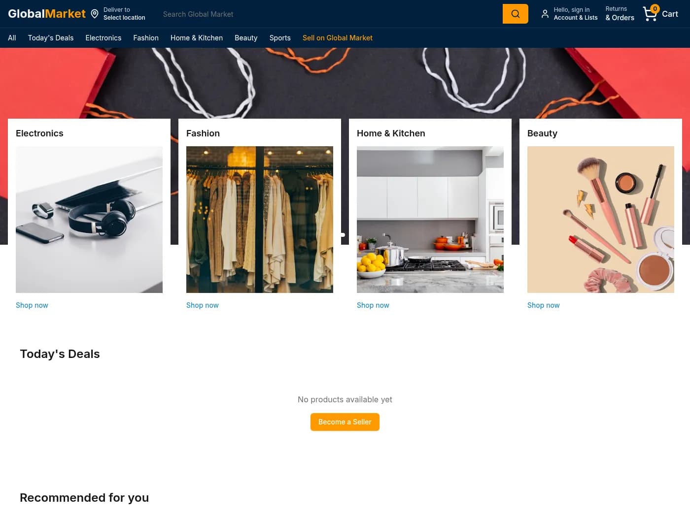 Global Market: The Ultimate Amazon.com Clone