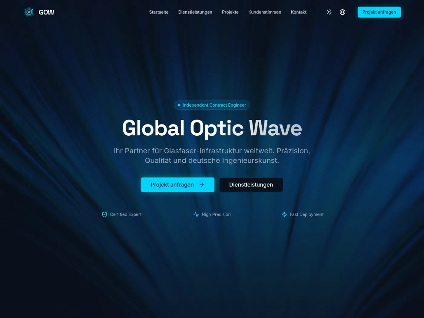 Global Optic Wave: International Fiber Optic Contract Engineer Portfolio