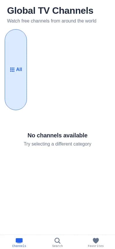 Global TV Channels App
