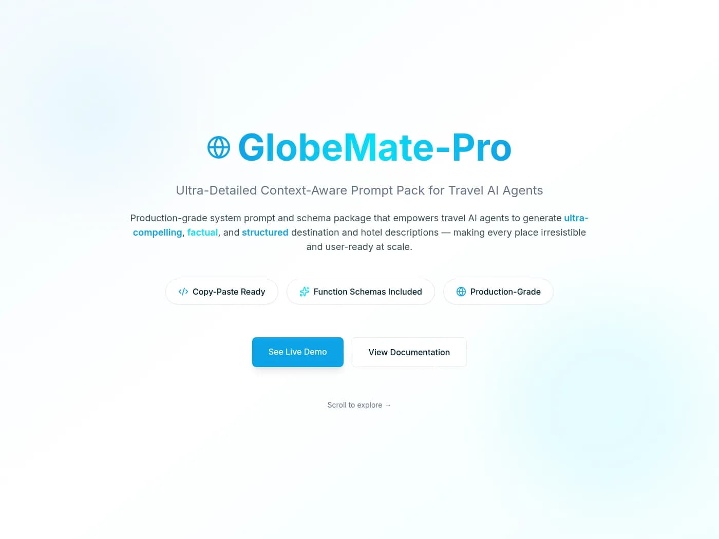 GlobeMate-Pro: Ultra-Detailed Context-Aware Prompt Pack for Travel AI Agents