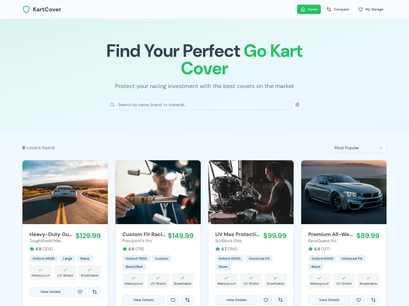 Go Kart Cover Finder and Tracker