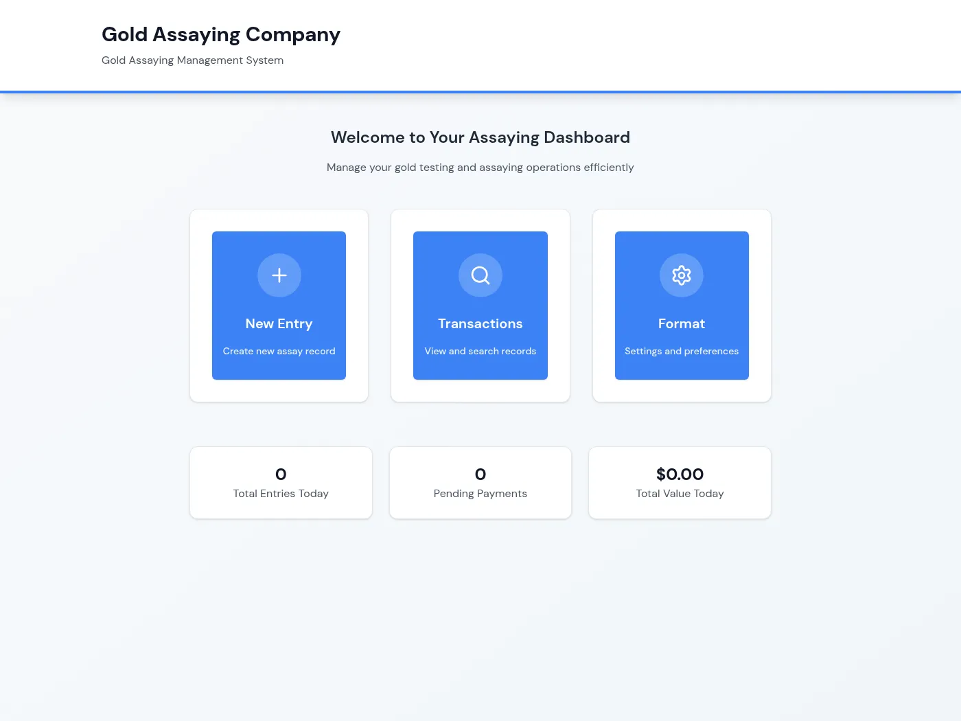 Gold Assaying Management Desktop Software for Windows 11