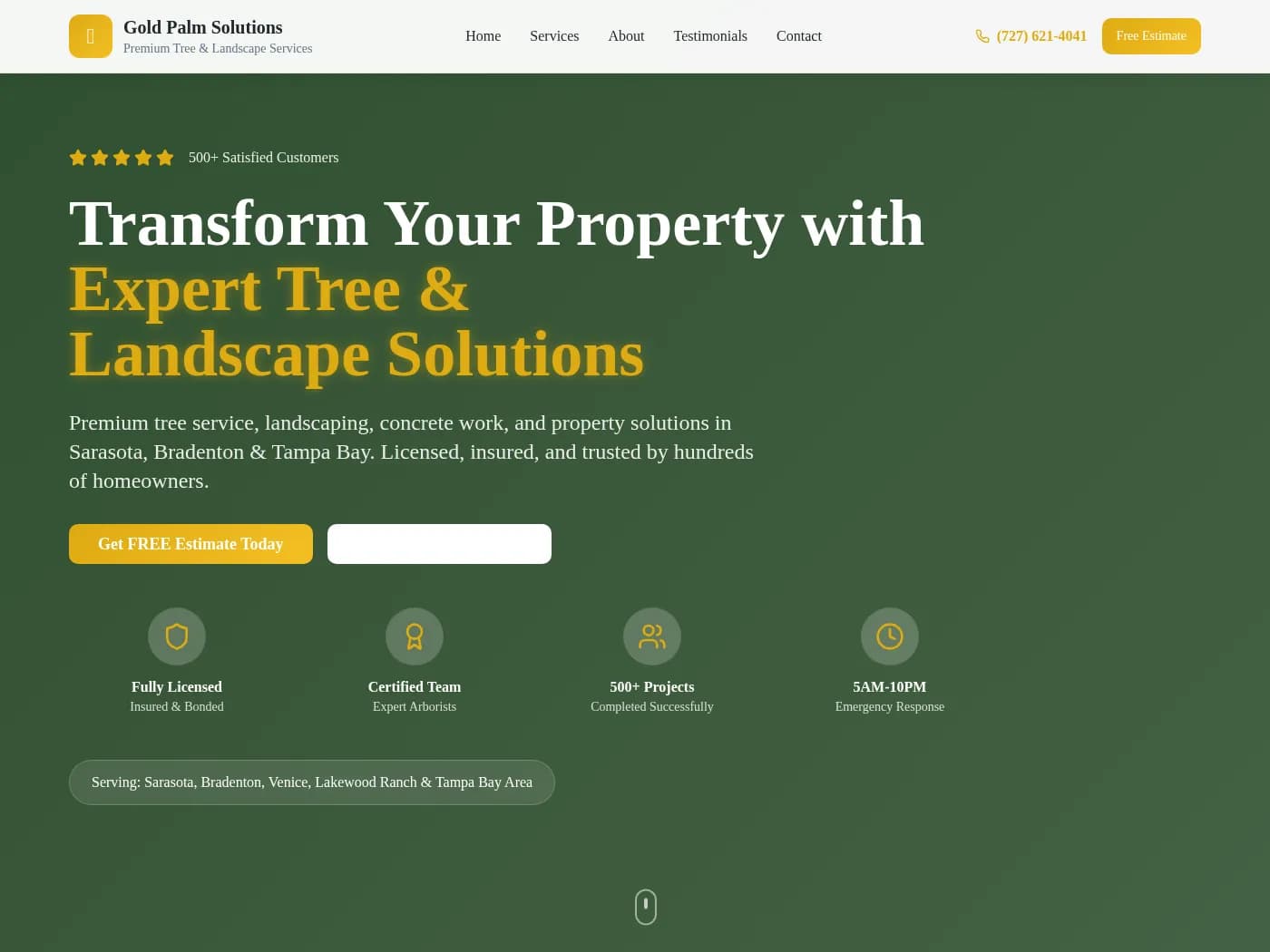 Gold Palm Solutions Website