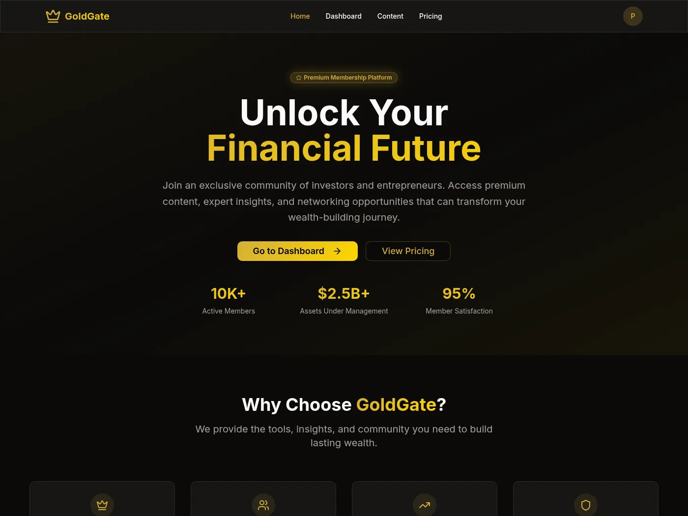 GoldGate Membership Platform
