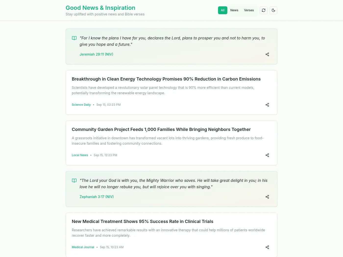 Good News & Inspiration App