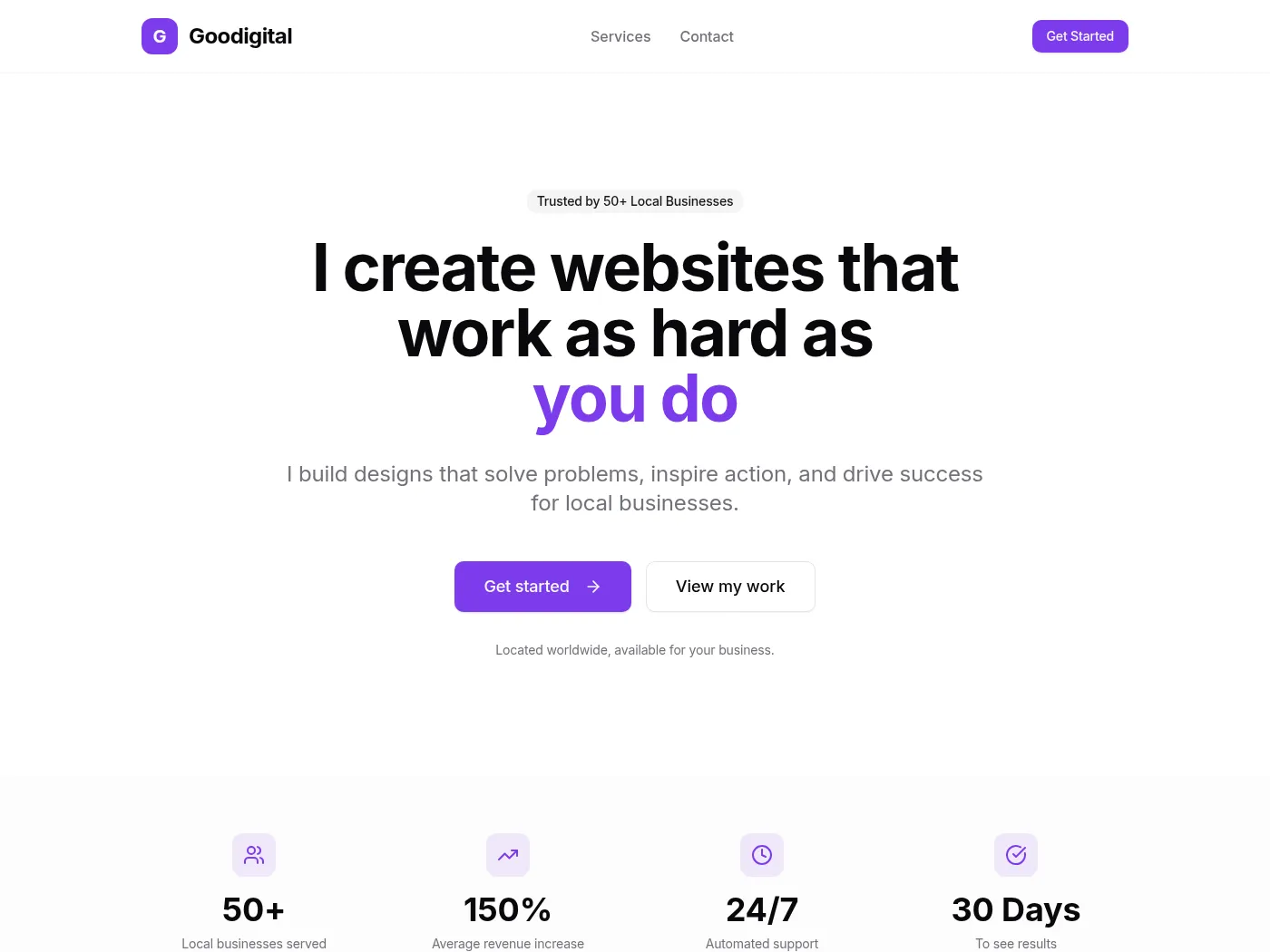 Goodigital Agency Website