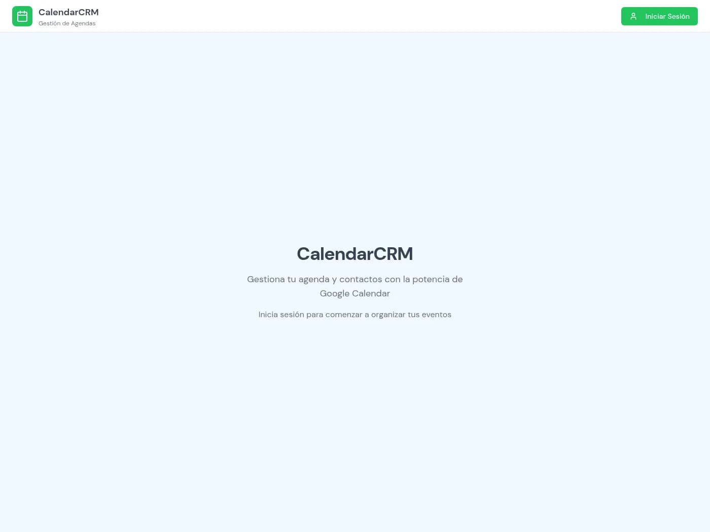 Google Calendar CRM Agenda Manager