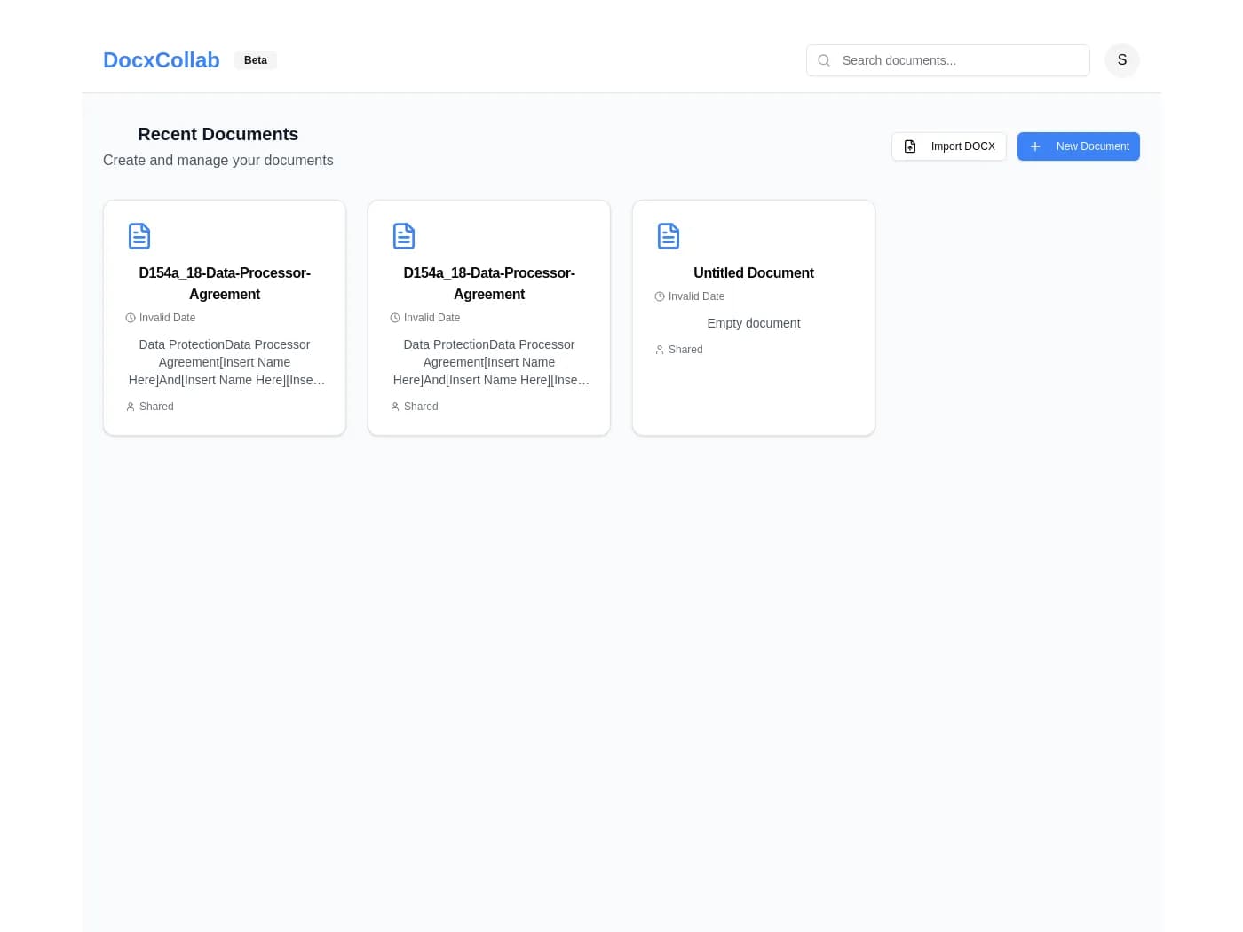 DocxCollab: Google Docs Clone with docxjs