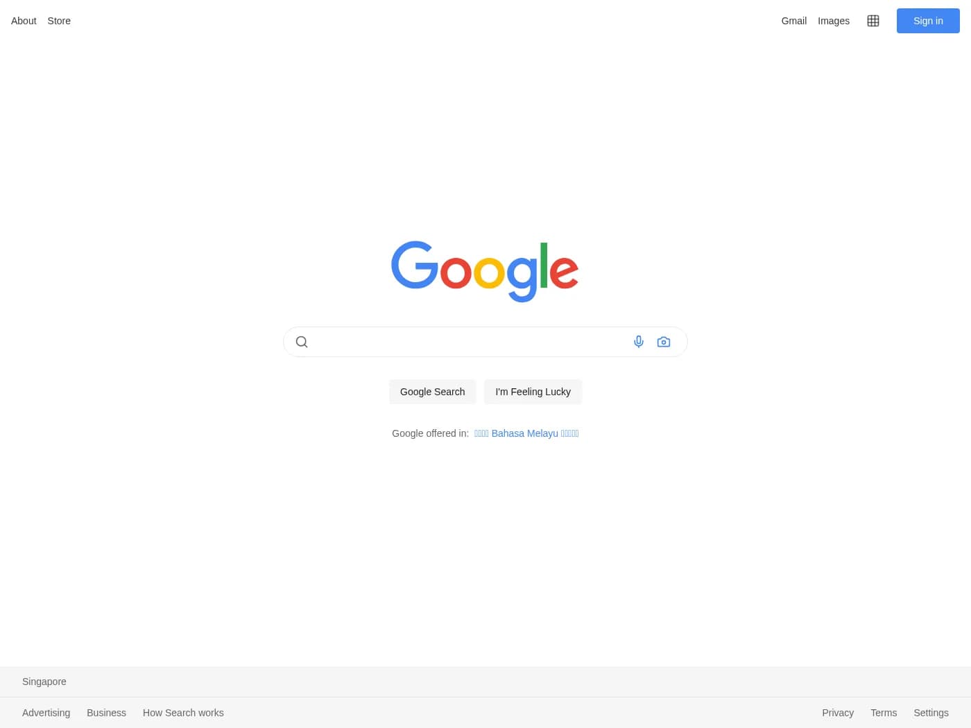 Google.com Home Page Clone