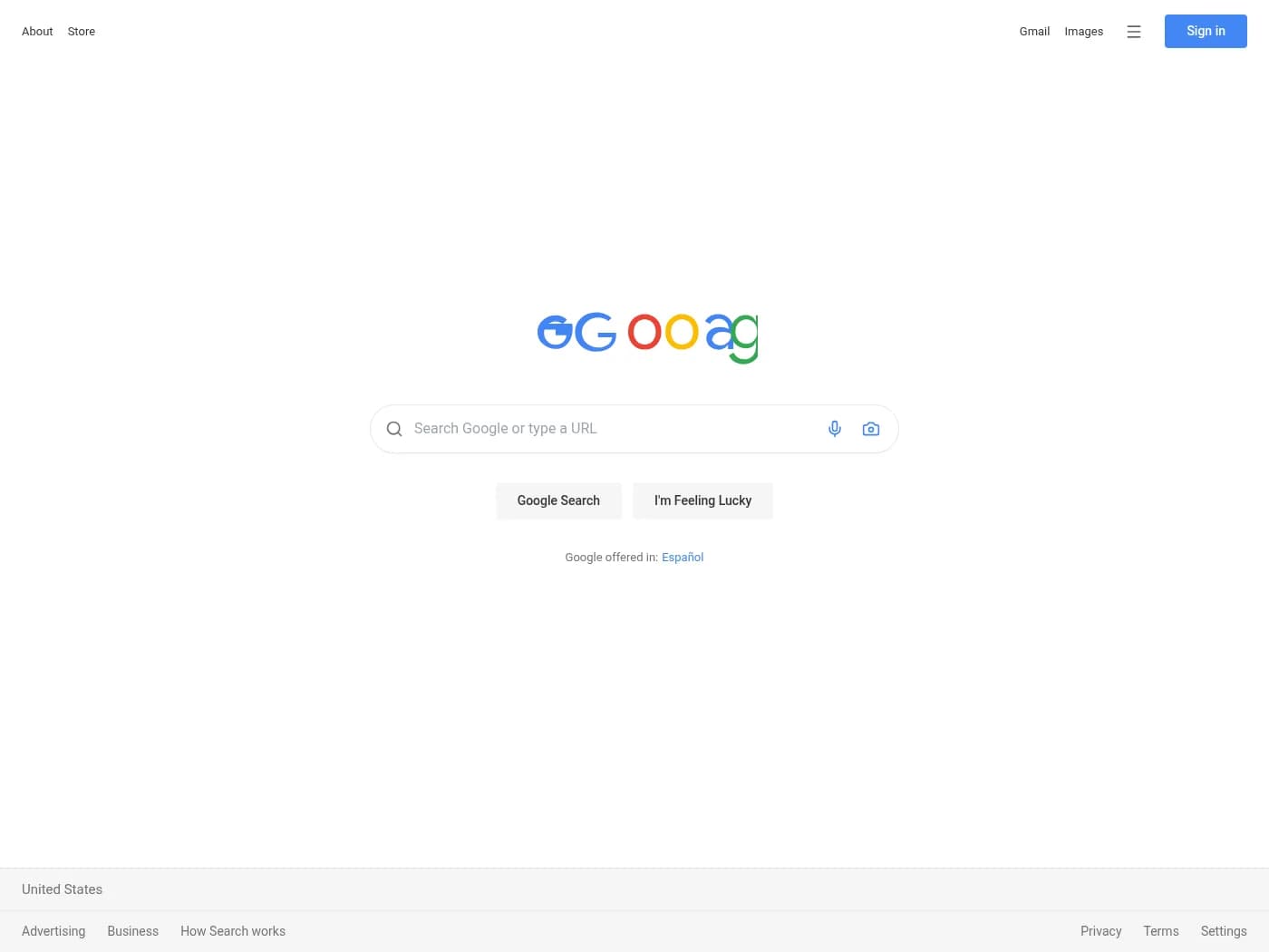 Google Homepage Clone