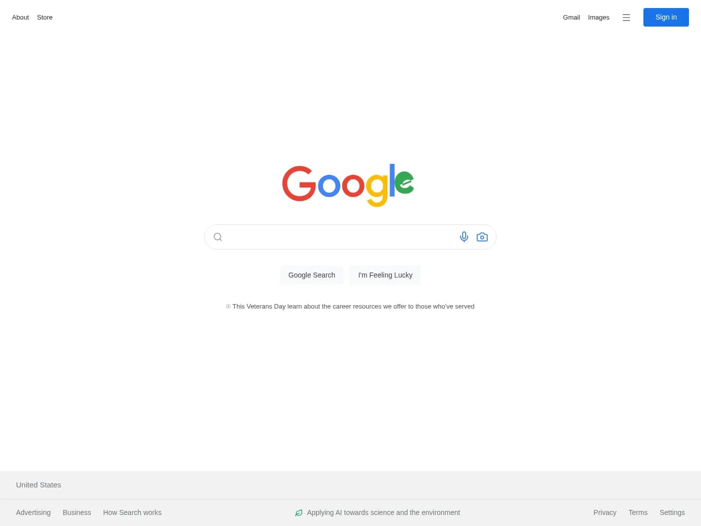 Google Homepage Clone