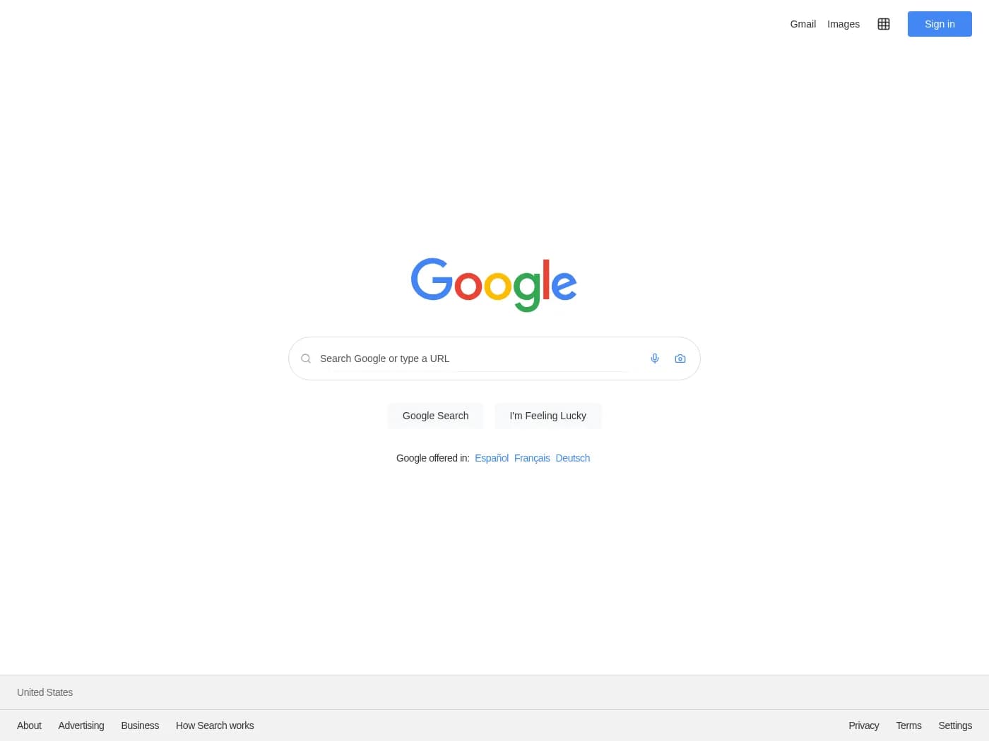 Google.com Homepage Clone