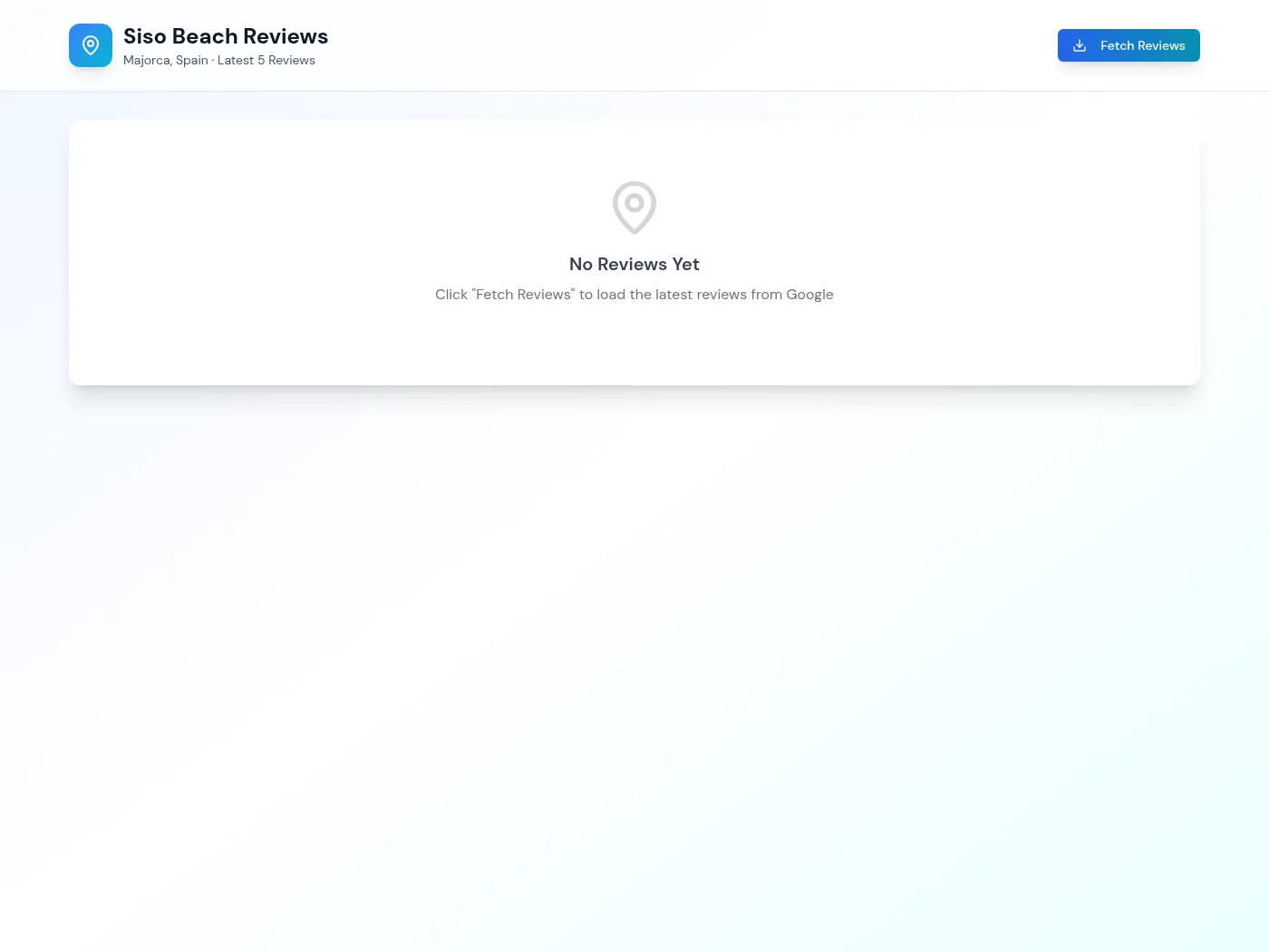 Google Reviews Scraper for Siso Beach in Majorca
