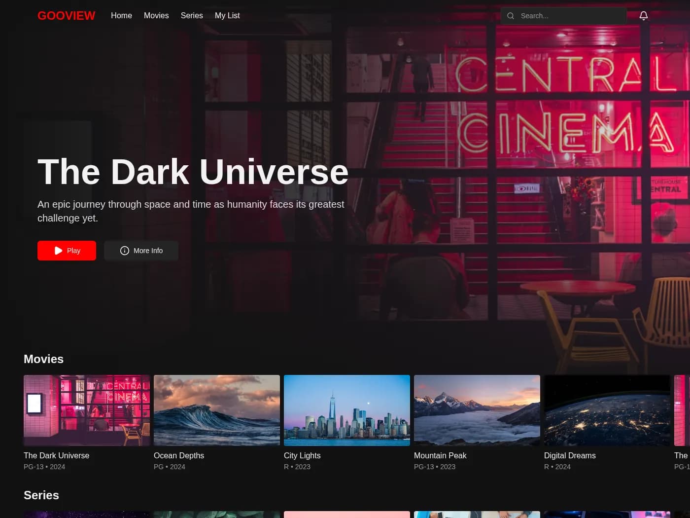 Gooview: Netflix-like Web Streaming Platform