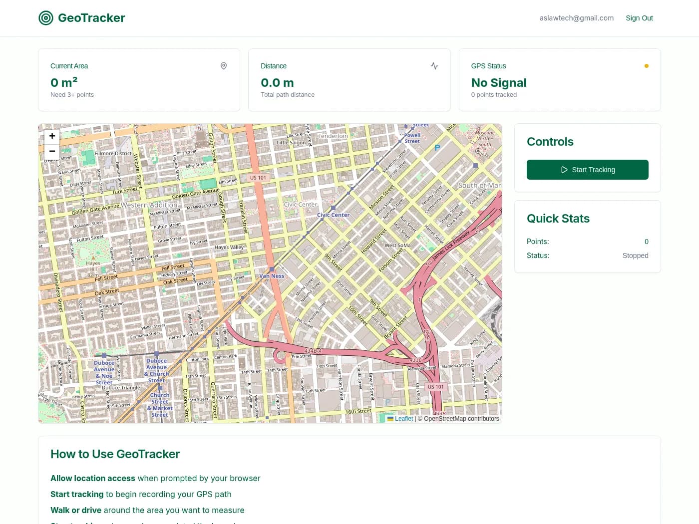 GeoTracker: GPS-Based Automatic Area Calculator