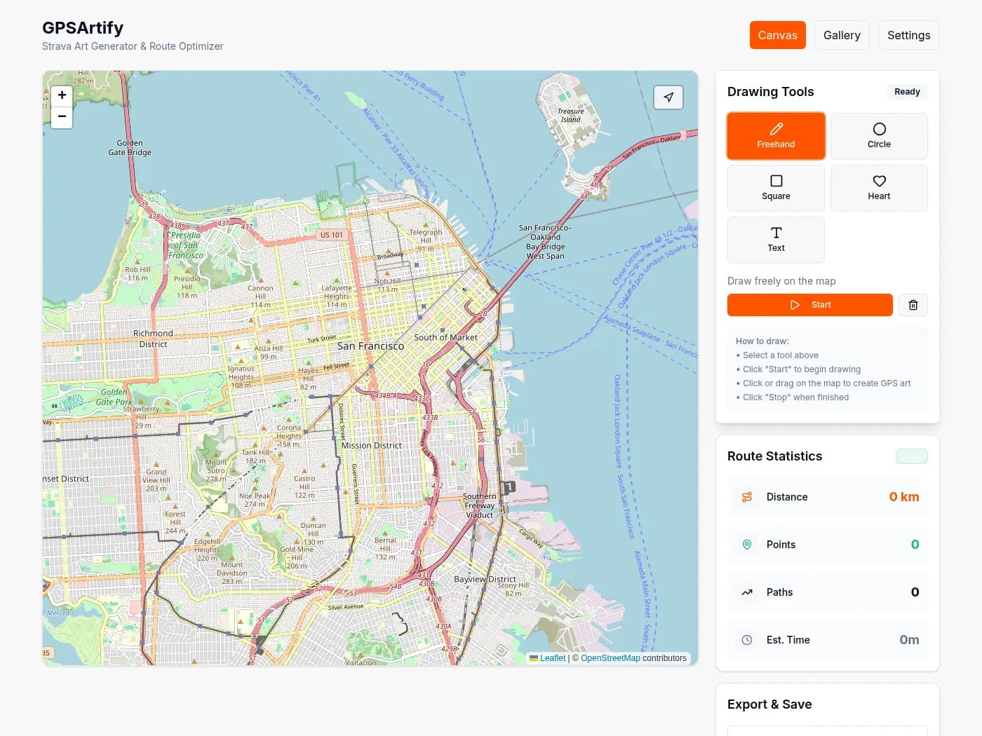 GPSArtify: Strava Art Generator & Route Optimizer
