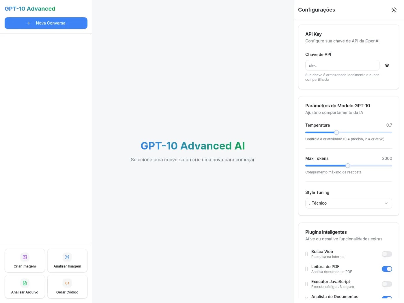 GPT-10 Advanced AI Platform