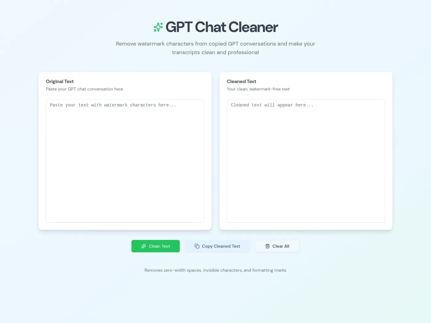 GPT Chat Watermark Cleaner