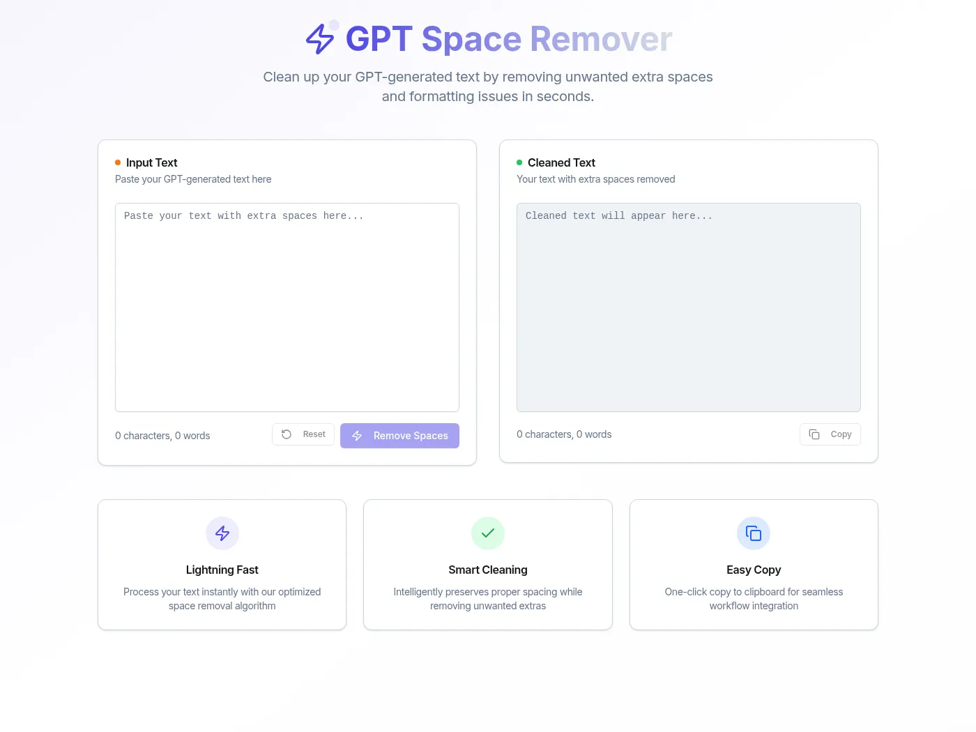 GPT Space Remover
