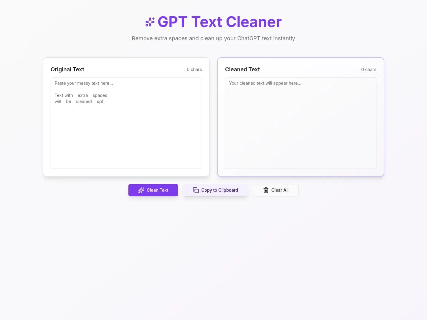 GPT Text Cleaner