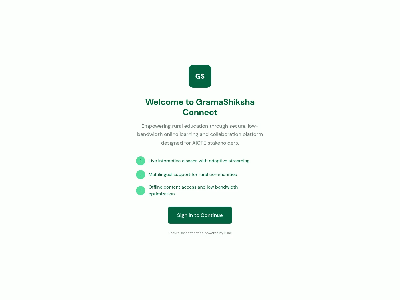 GramaShiksha Connect: Inclusive Online Meeting & Learning for Rural Education