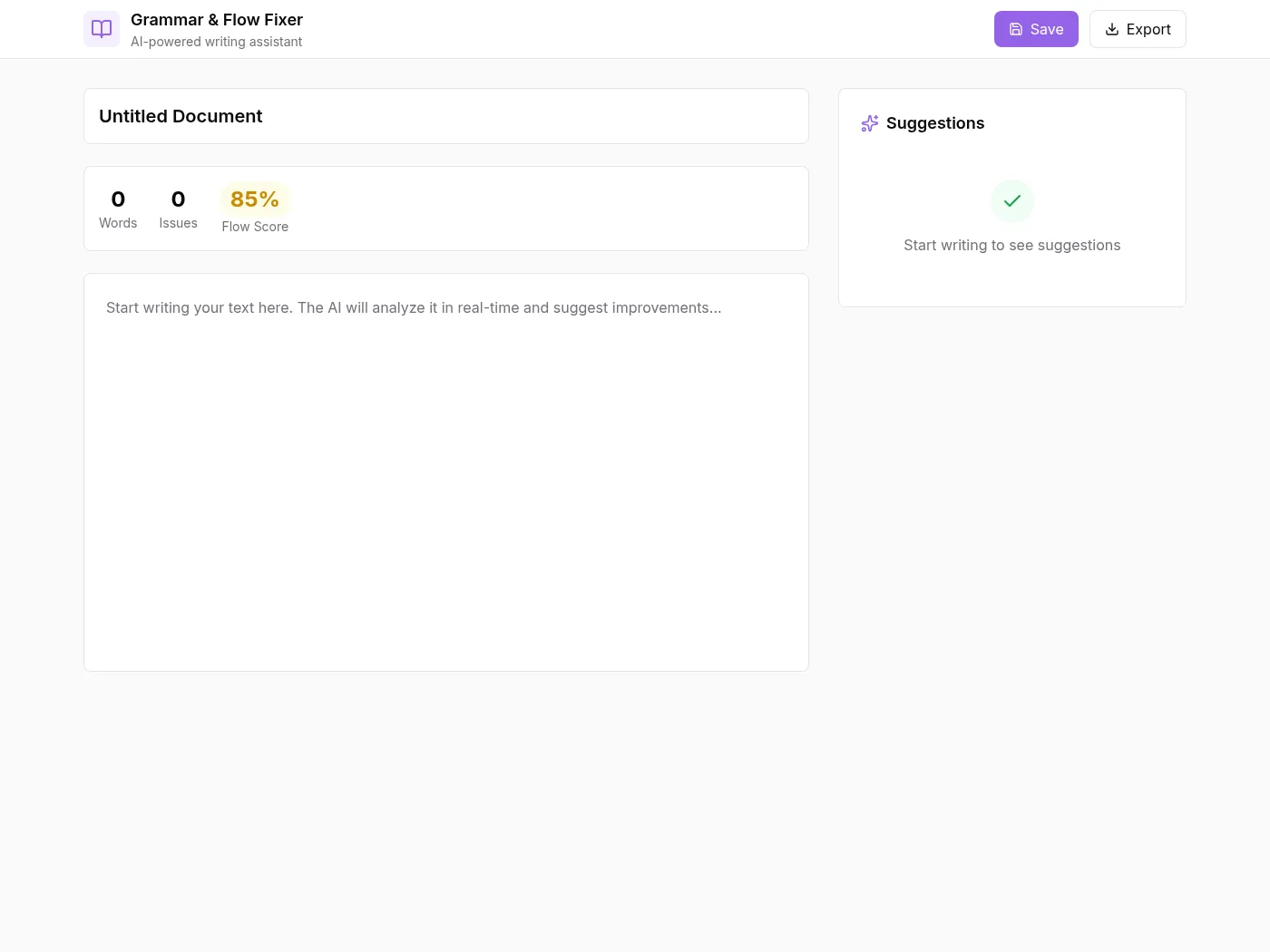 Grammar and Flow Fixer