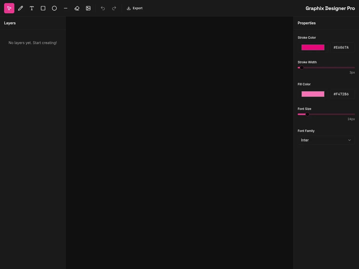 Graphix Designer Pro - Online Graphics Design Web App