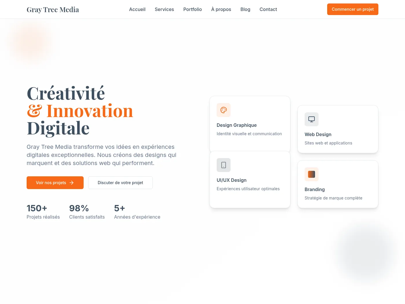 Gray Tree Media – Professional Graphic & Web Design Agency Site