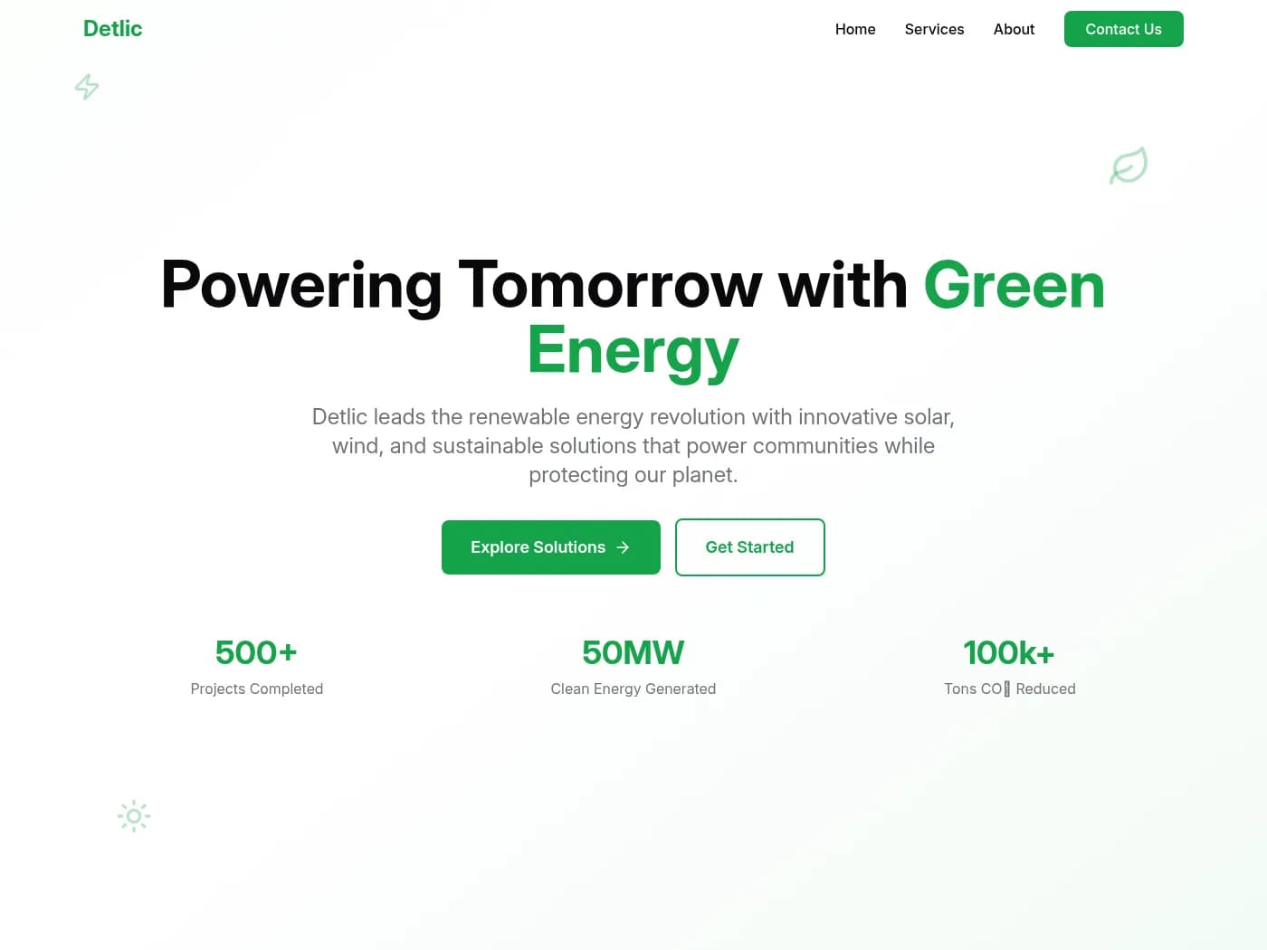 GreenPulse Energy Professional Website