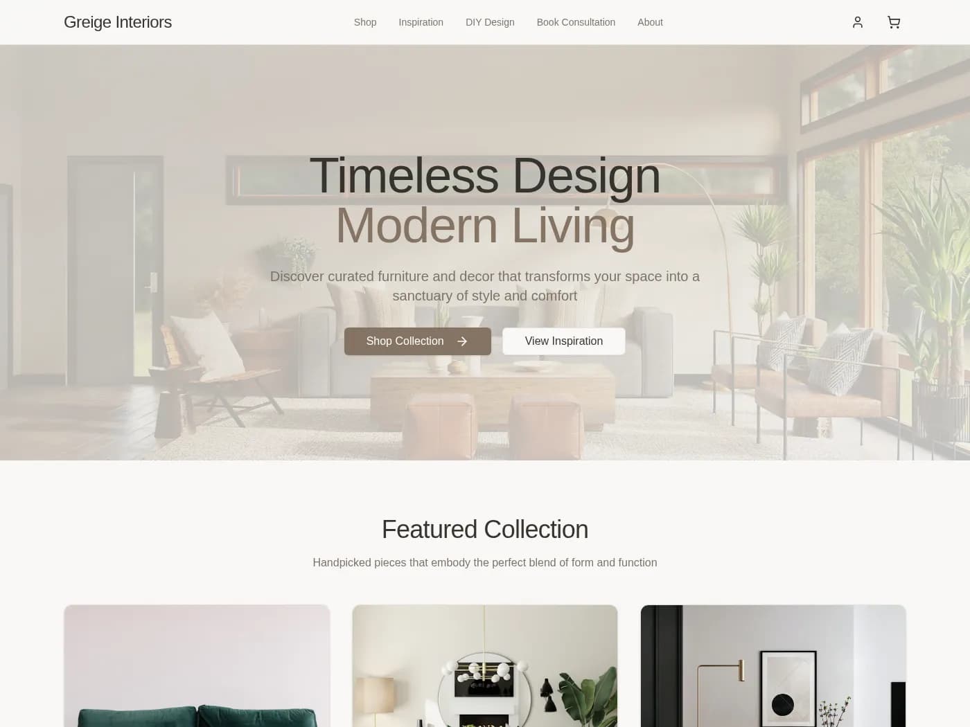 Greige Interiors: Interactive Interior Design & Furniture Shopping Platform