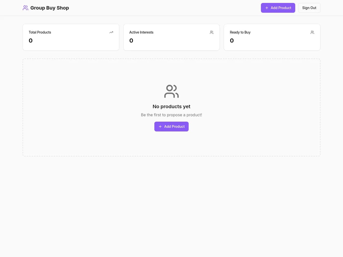 Group Buy Shop & Interest Tracker