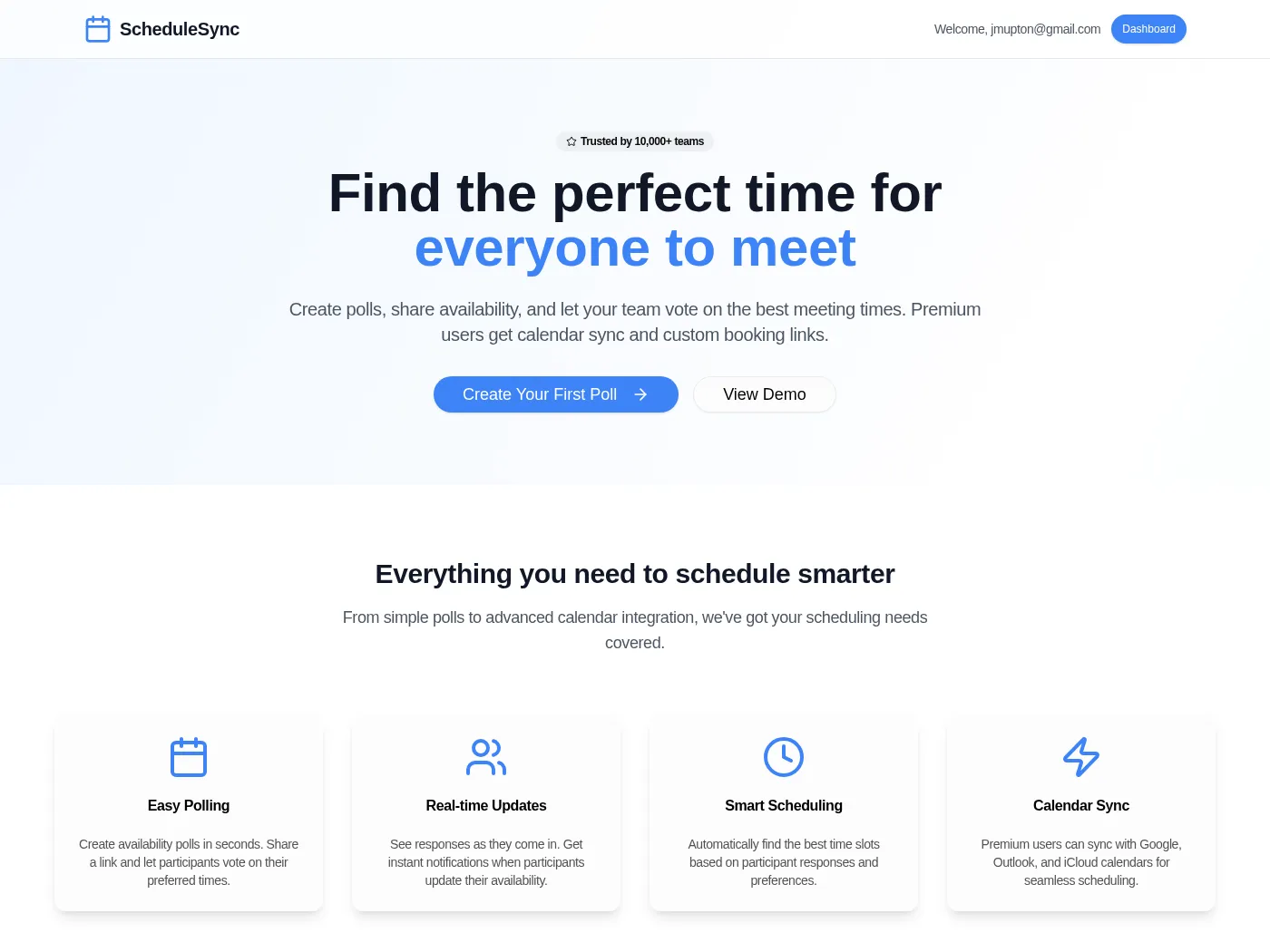 Group Event Scheduler & Calendar Sync Platform
