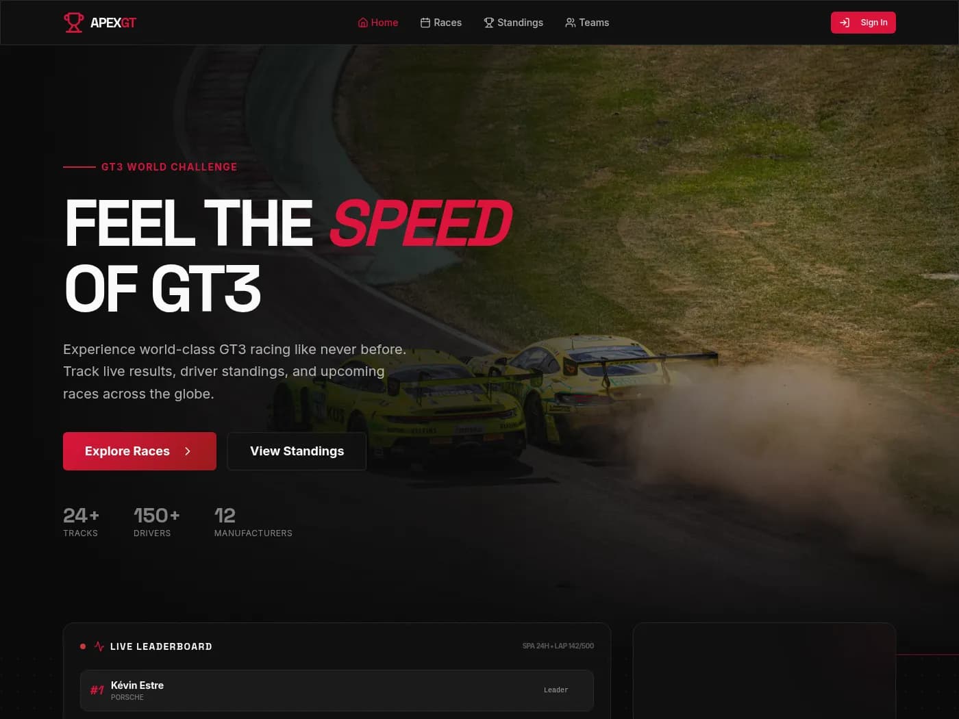 GT3 Race Tracker