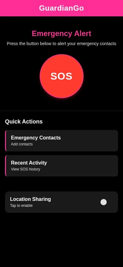 GuardianGo - Women Safety App