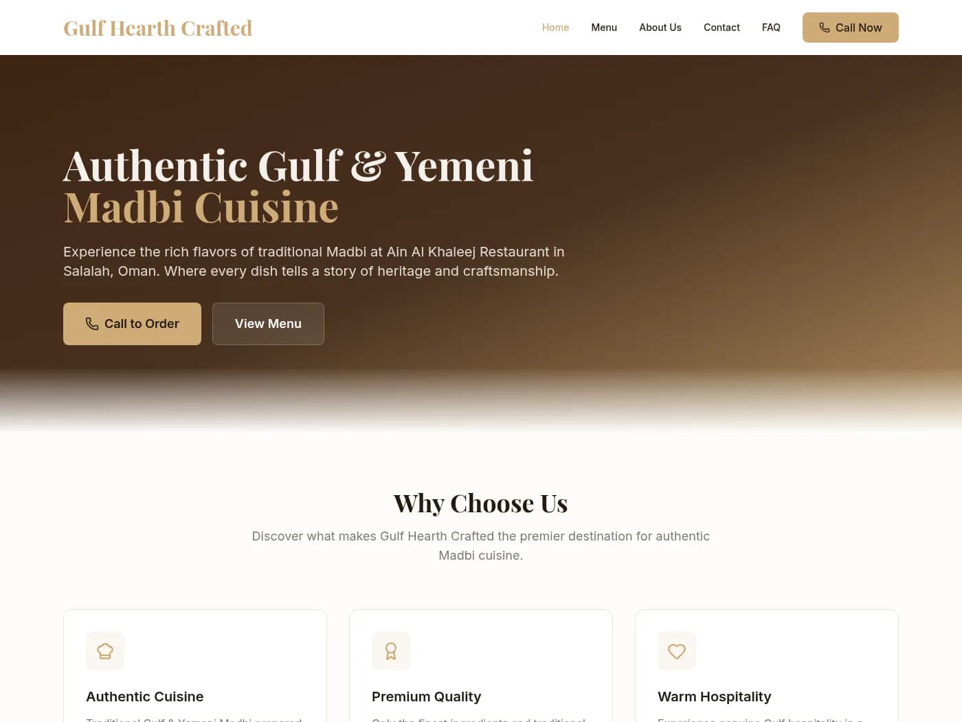 Gulf Hearth Crafted Professional Website