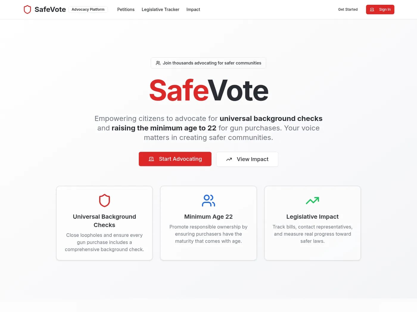 Gun Purchase Law Advocacy Platform