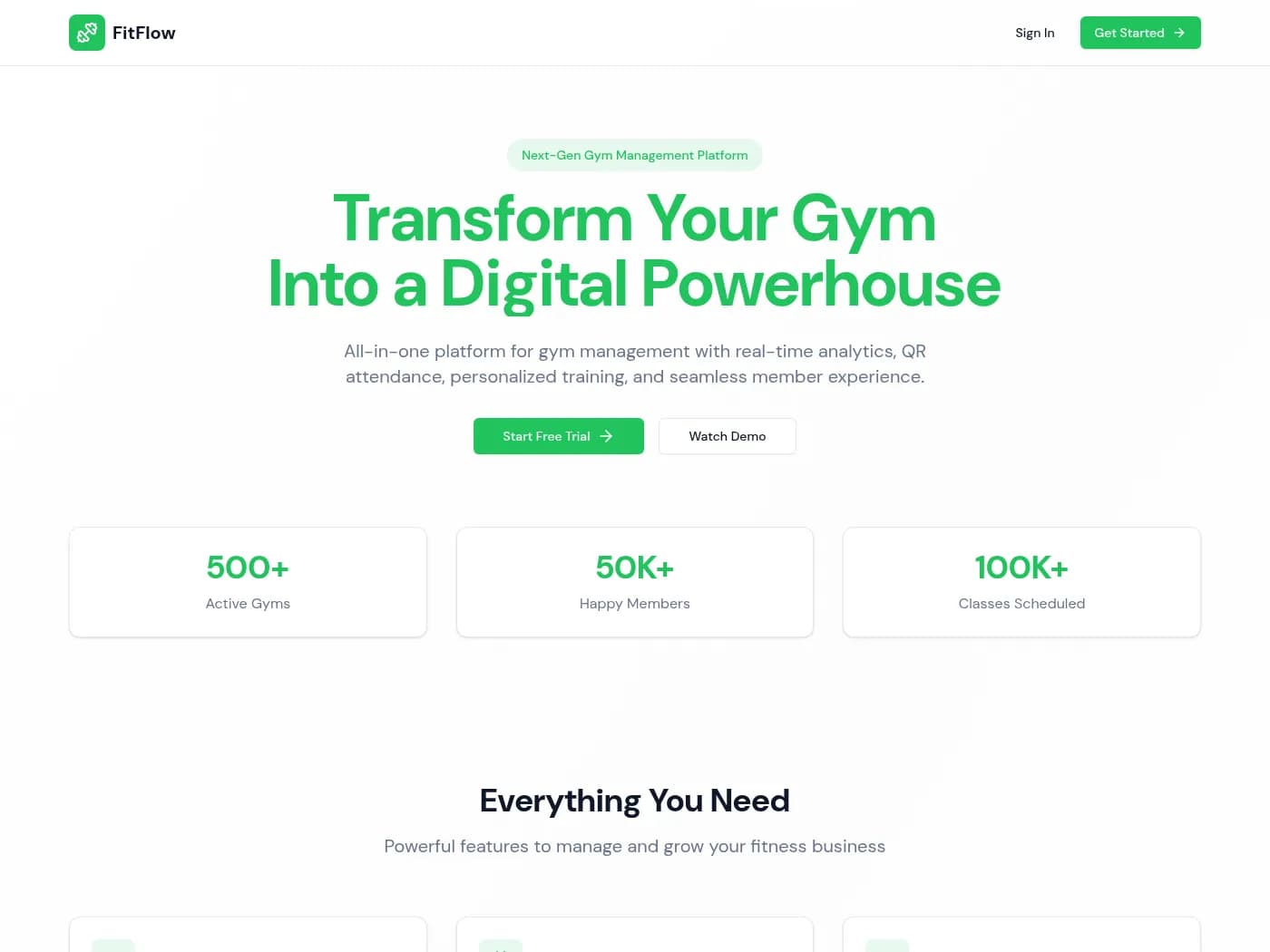Next-Gen Gym Management & Engagement Platform