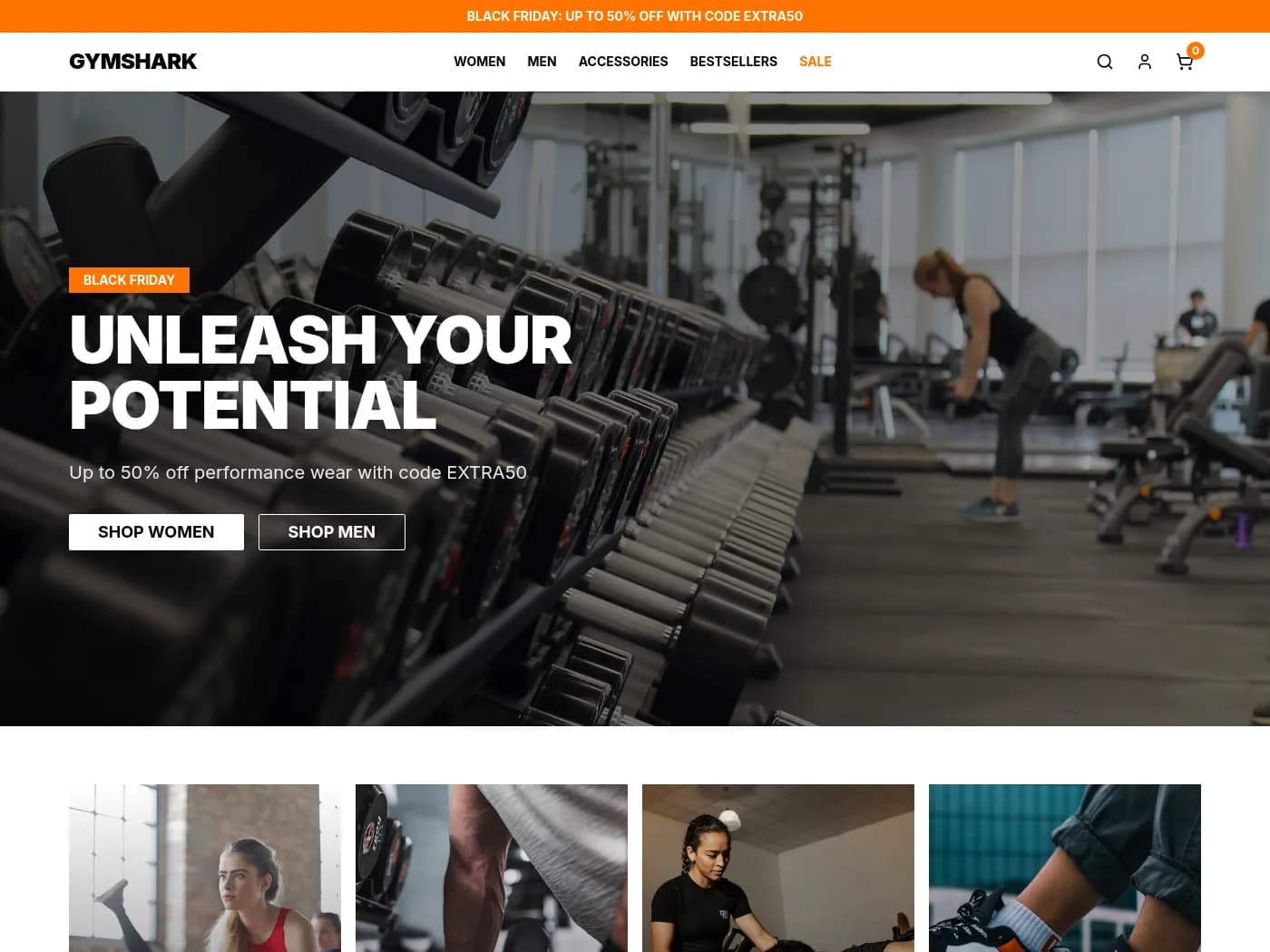 Gymshark Clone - Trendy Workout Gear E-commerce Platform