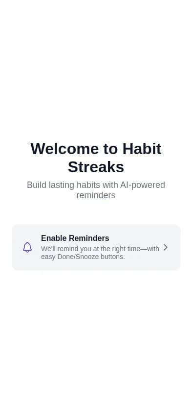 Habit Streaks: AI-Powered Cross-Platform Habit & Reminder App for iOS and Android