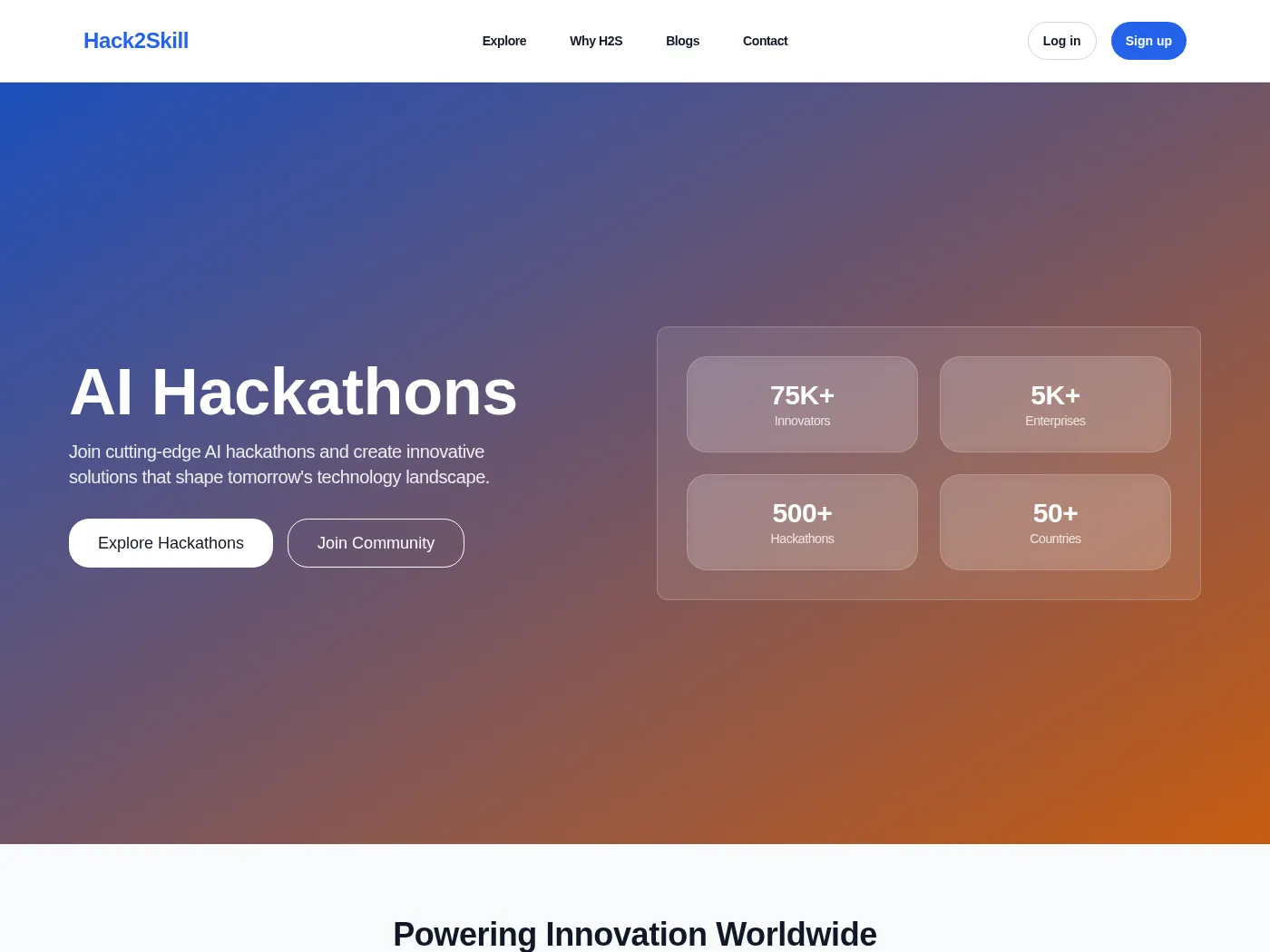 Hack2Skill Platform Clone