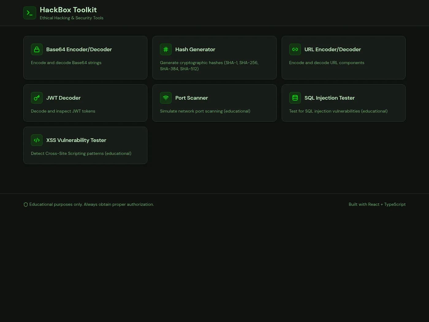 HackBox Toolkit
