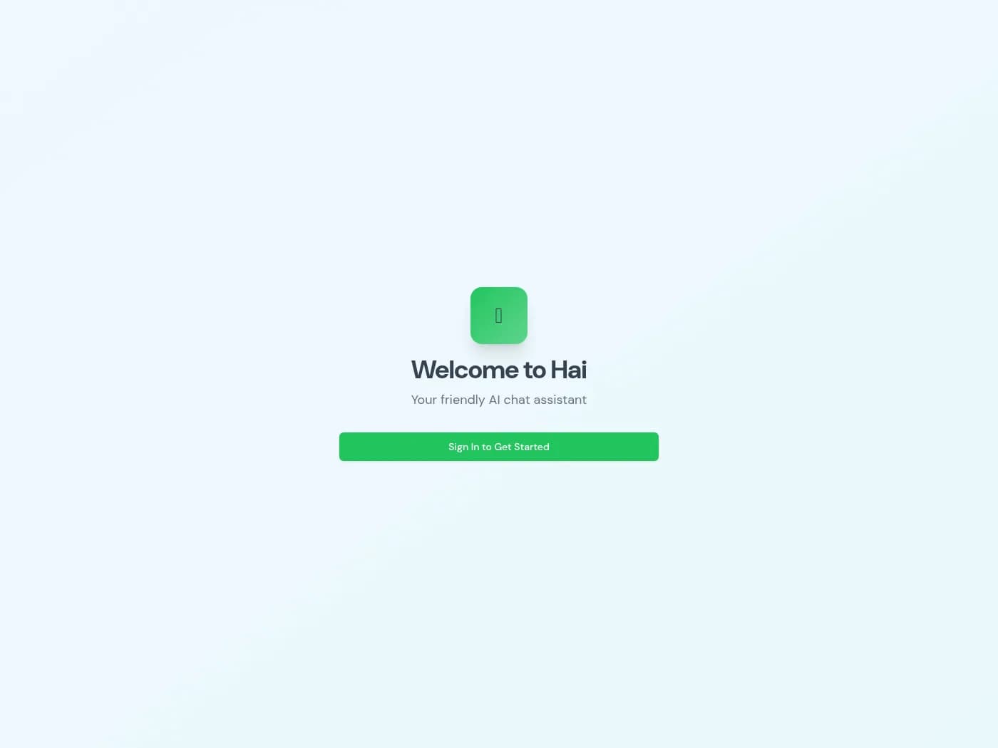Hai: Friendly AI Chat Assistant