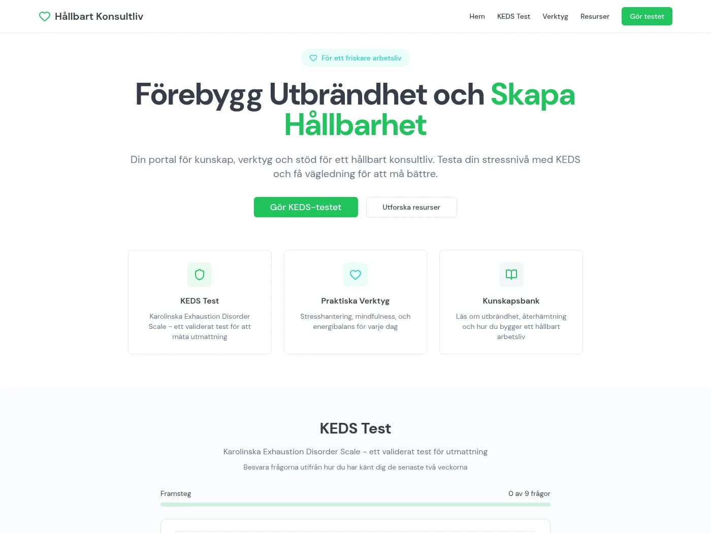 Portal för Hållbart Konsultliv – Förebygg Utbrändhet