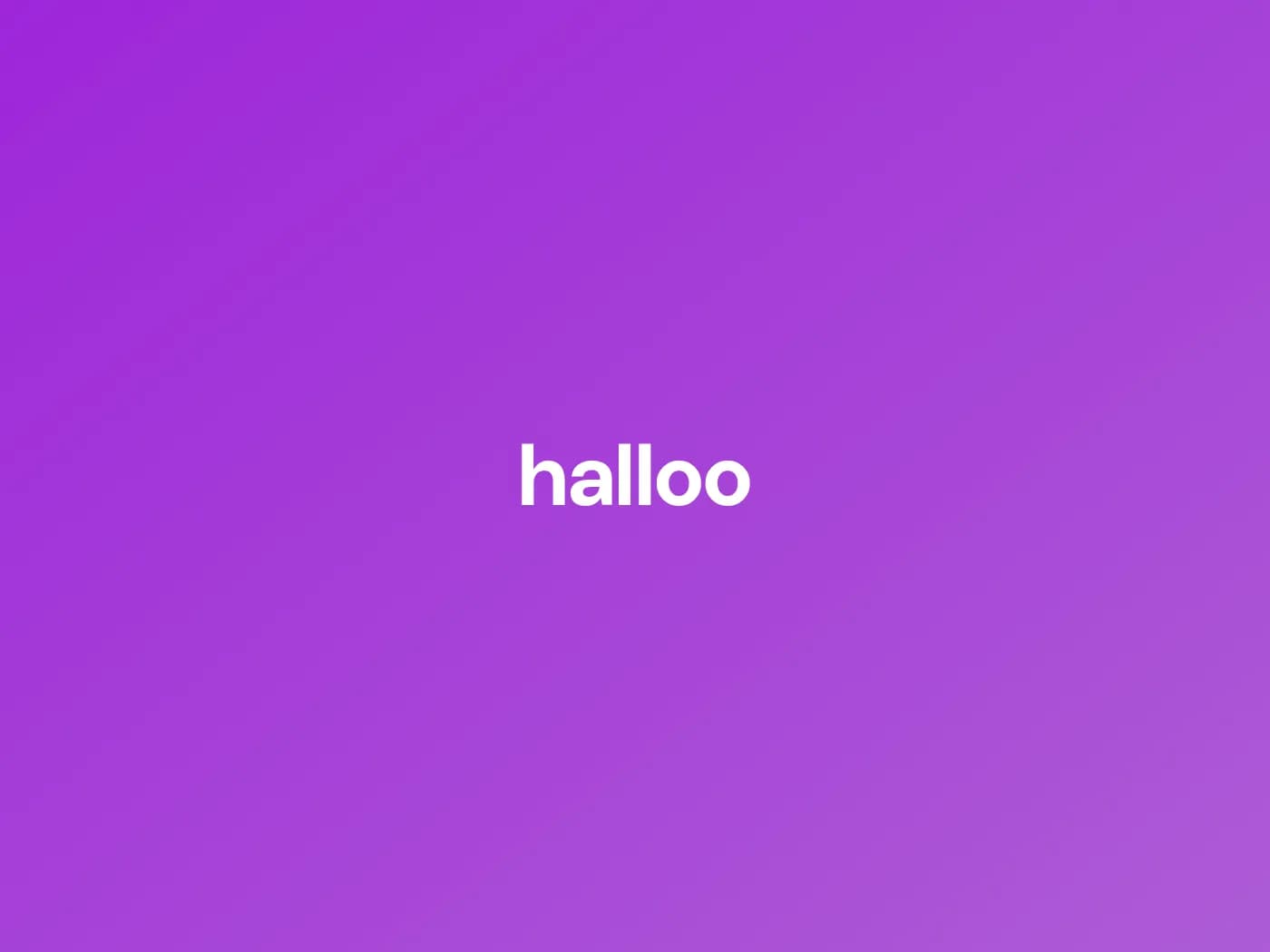 Hallo Page