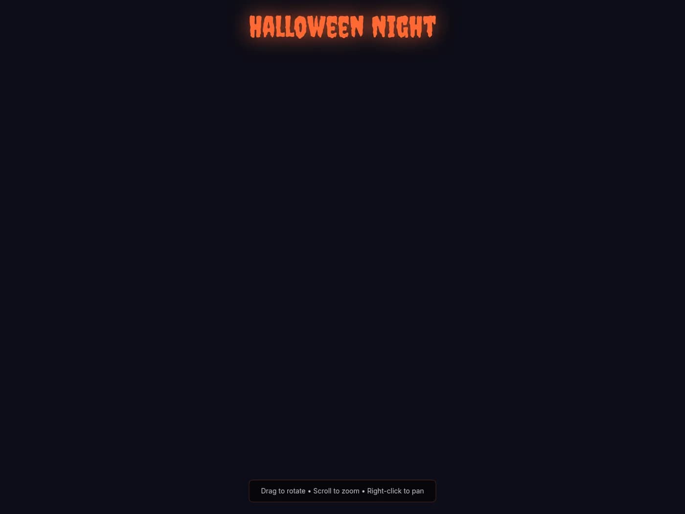 Halloween 3D Landscape Picture Generator