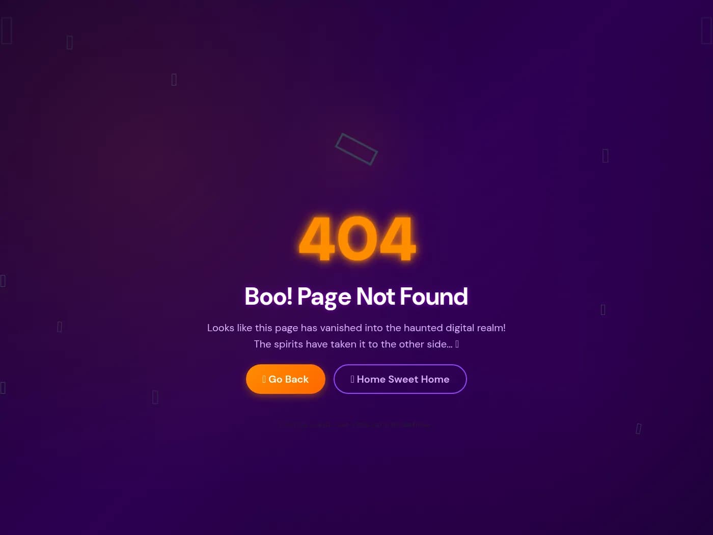 Halloween-Themed Error Page